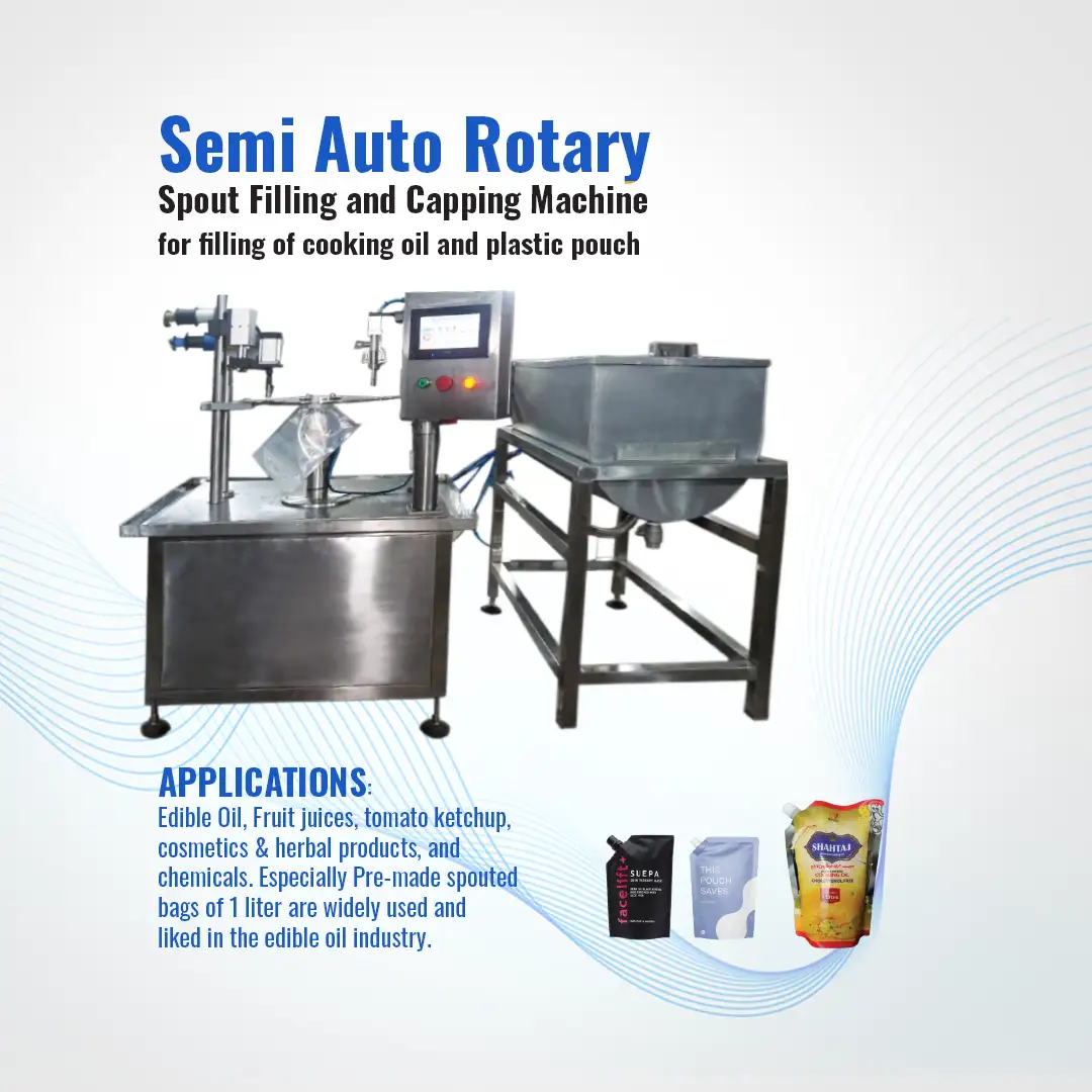 Efficiency Redefined: Semi Auto Rotary Spout Filling and Capping ...